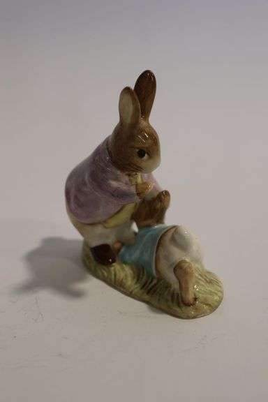 BESWICK BEATRIX POTTER "MR BENJAMIN BUNNY AND PETER RABBIT" 4 ...