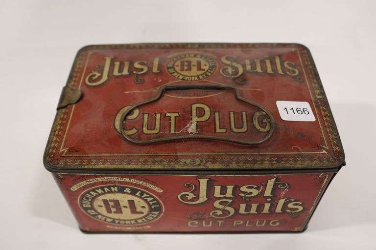 BUCHANAN & LYALL CUT PLUG TOBACCO TIN LUNCH PAIL - Shackelton Auctions Inc.