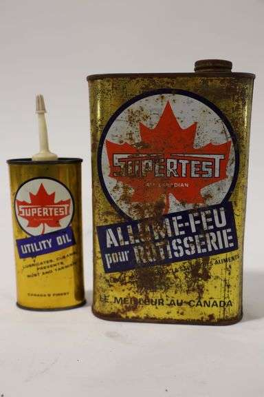 SUPERTEST UTILITY OIL 4 OZ OILER AND BBQ LIGHTER FLUID 32OZ CAN ...