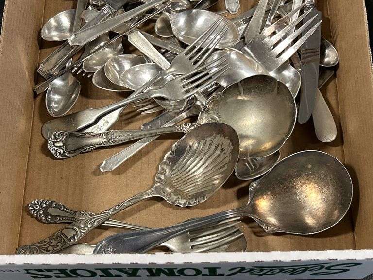 ASSORTED SILVER PLATE FLATWARE - Shackelton Auctions Inc.