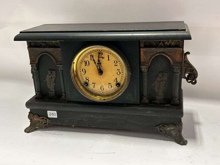 SESSIONS MANTEL CLOCK - NOT TESTED 16"X6"X11" - Shackelton Auctions Inc.