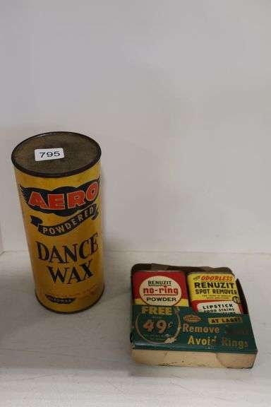 AERO DANCE WAX 16 OZ CAN AND RENUZIT SPOT REMOVER CANS - Shackelton ...
