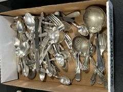 ASSORTED SILVER PLATE FLATWARE - Shackelton Auctions Inc.