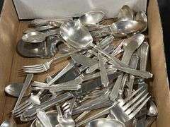 ASSORTED SILVER PLATE FLATWARE - Shackelton Auctions Inc.