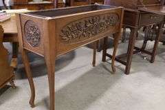 ANTIQUE PLANTER BOX WITH INSERT 34"X12"X27" - Shackelton Auctions Inc.