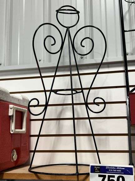 WIRE ANGEL PLANT POT STAND - Shackelton Auctions Inc.