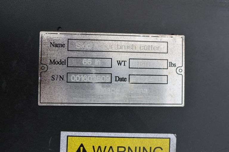 GREATBEAR SKID STEER 66" BRUSH CUTTER - Shackelton Auctions Inc.