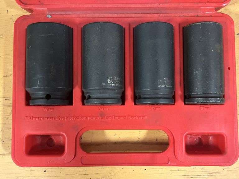 SUNEX METRIC SPINDLE NUT SOCKET SET MODEL #2838 - Shackelton Auctions Inc.