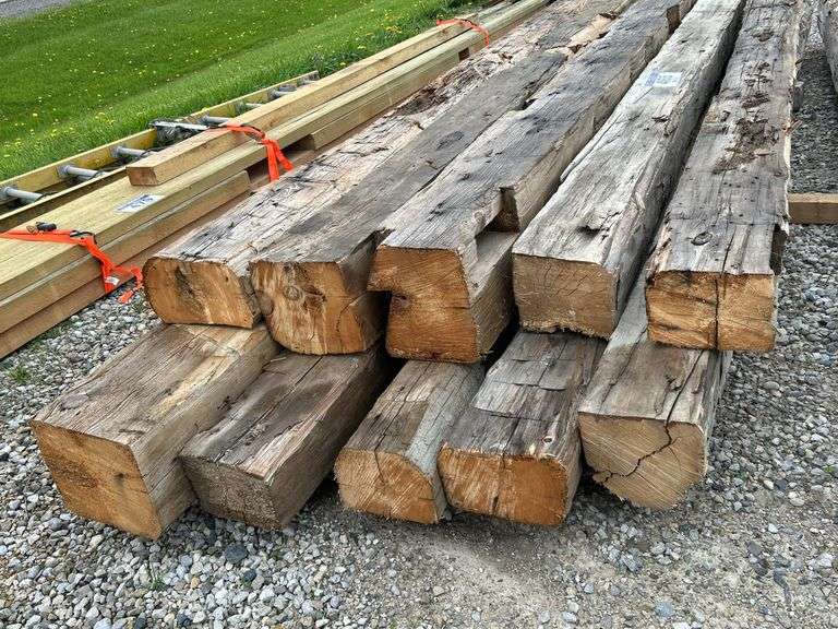 TEN ASSORTED BARN BEAMS - Shackelton Auctions Inc.