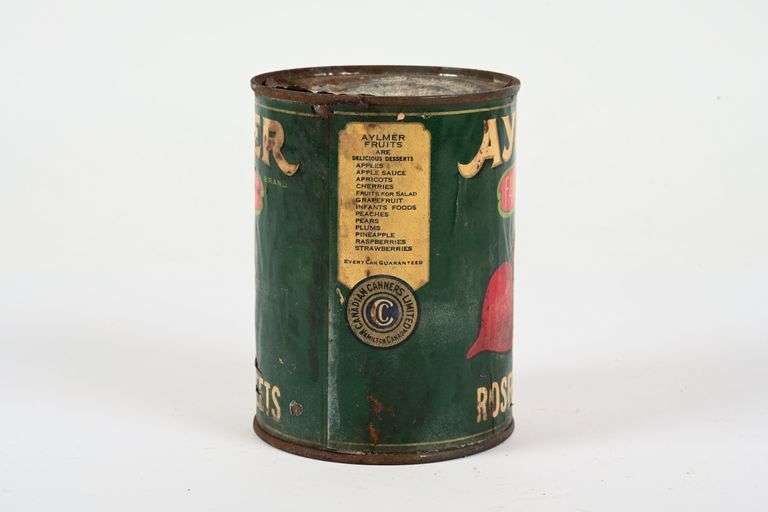 AYLMER ROSEBUD BEETS PAPER LABEL POUND CAN - Shackelton Auctions Inc.