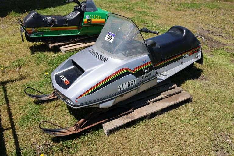 1980 JOHN DEERE SPORTFIRE SNOWMOBILE - Shackelton Auctions Inc.