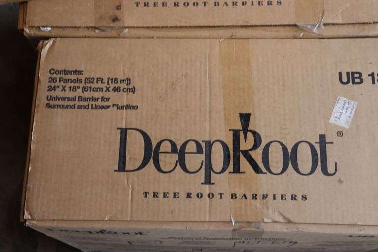2 BOXES OF DEEP ROOT TREE BARRIERS - Shackelton Auctions Inc.