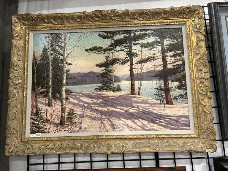 SIGNED AND FRAMED OIL ON BOARD GEORGE FLETCHER 37"X27" - Shackelton ...