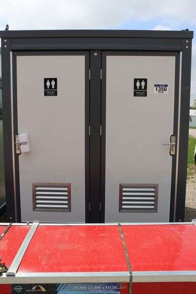 BASTONE PORTABLE RESTROOM- 2 PRIVATE TOILET STALLS - Shackelton ...
