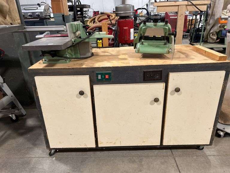 ROLLING BENCH WITH INCA 9" PLANER - Shackelton Auctions Inc.