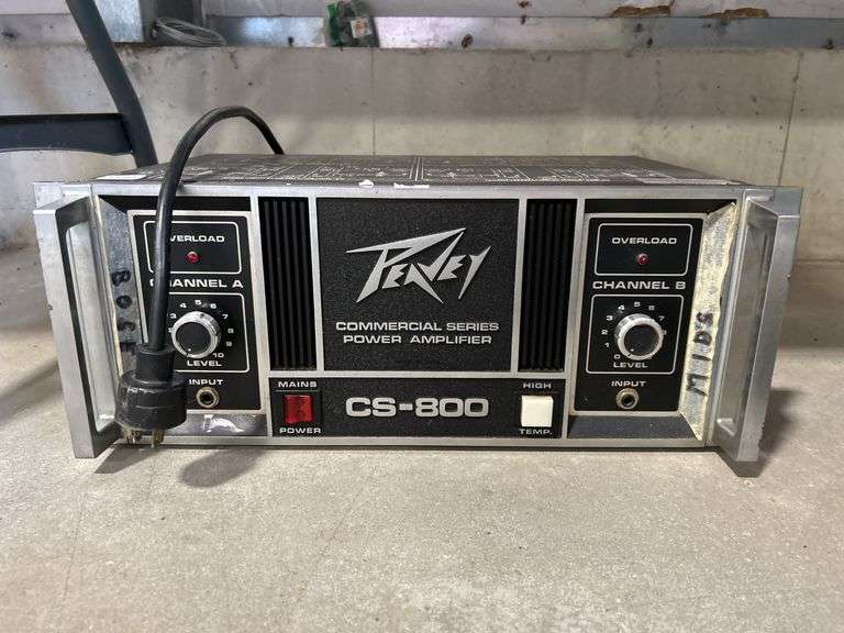 PEAVEY CS-800 POWER AMPLIFIER - Shackelton Auctions Inc.