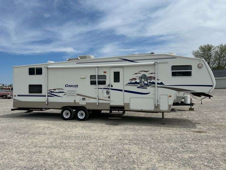 2004 KEYSTONE COUGAR 314 5TH WHEEL CAMPER TRAILER - Shackelton Auctions ...