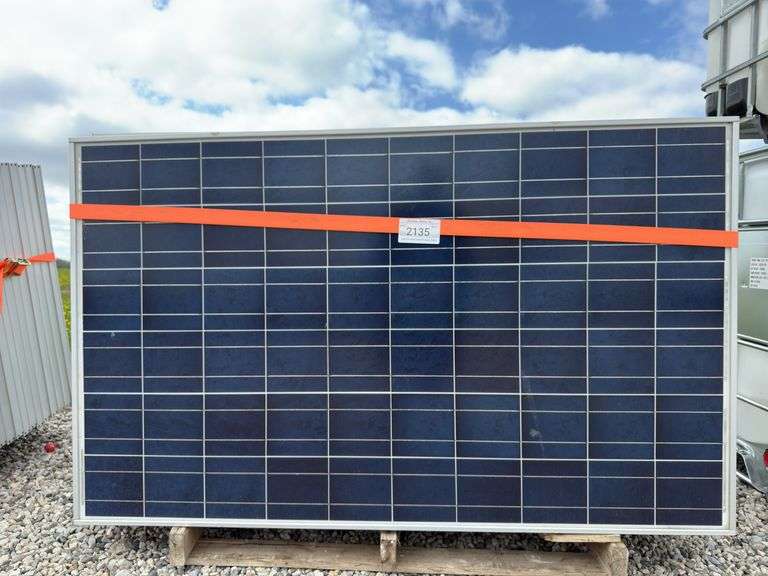 SKID OF 21 SHARP 235 WATT SOLAR PANELS - Shackelton Auctions Inc.