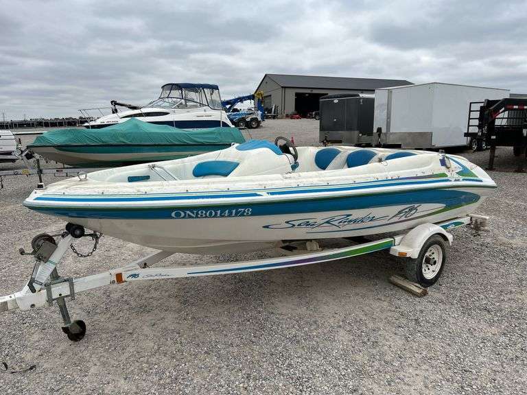 SEA RAYDER F16 JET BOAT & TRALER - Shackelton Auctions Inc.