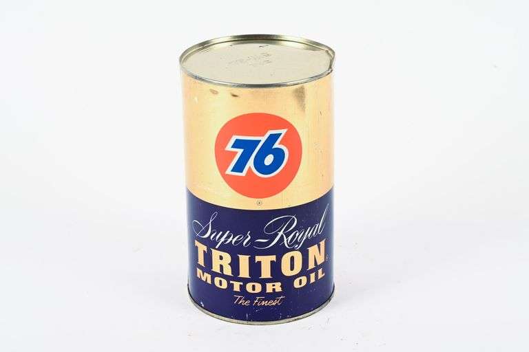 UNION 76 SUPER-ROYAL TRITON MOTOR OIL IMP QT CAN - FULL - Shackelton Auctions Inc.