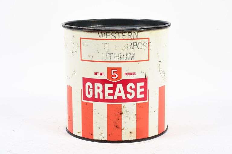 WESTERN MULTI PURPOSE LITHIUM 5 POUND GREASE CAN - FULL - Shackelton ...