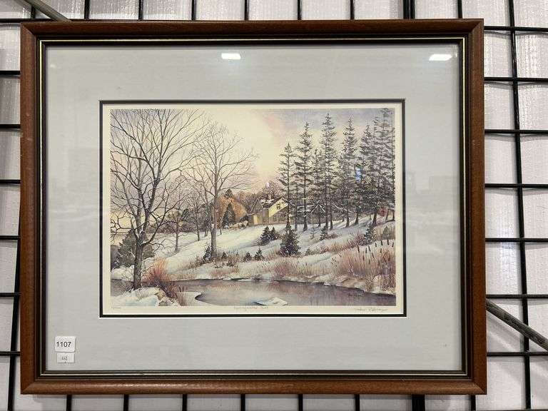 FRAMED "SPRINGWATER PARK" PETER ROBSON PRINT 16 OF 300 - 23"X18 ...