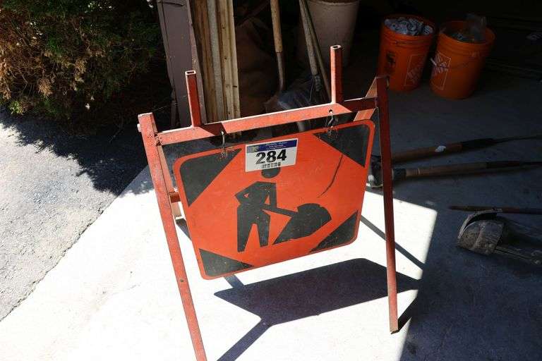 MEN WORKING SIGN - Shackelton Auctions Inc.