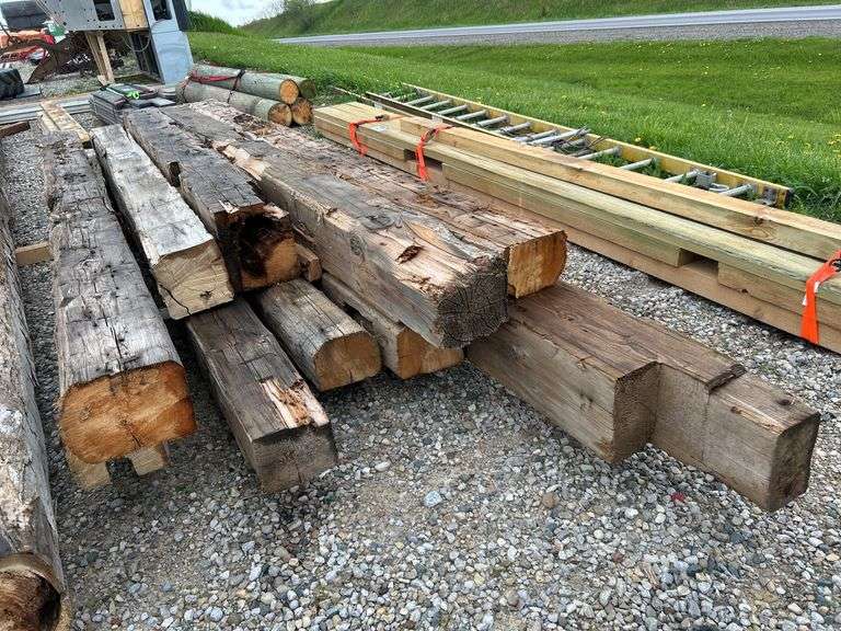 TEN ASSORTED BARN BEAMS - Shackelton Auctions Inc.