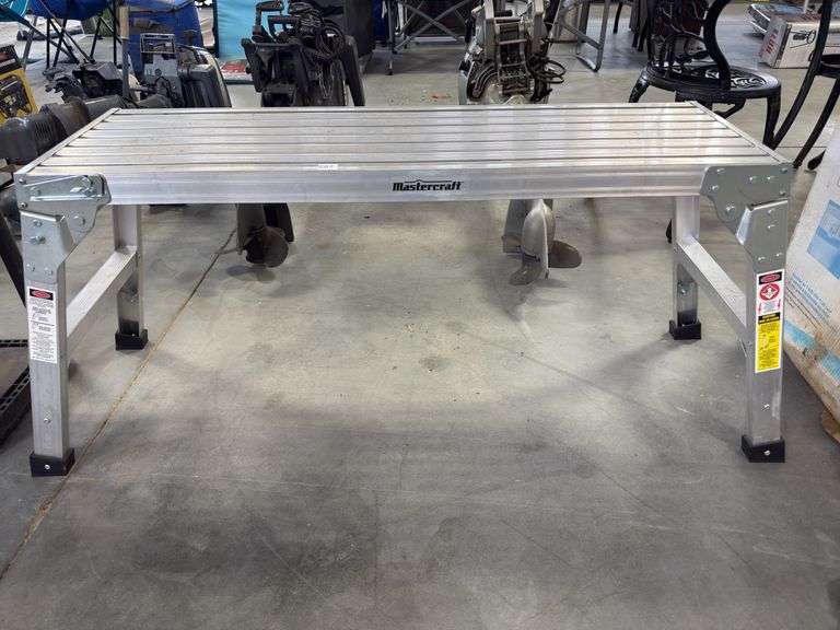 MASTERCRAFT ALUMINUM FOLDING BENCH - Shackelton Auctions Inc.