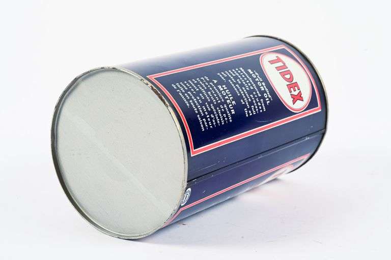TIDEX FULL BODIED MOTOR OIL IMP QT CAN - FULL - Shackelton Auctions Inc.