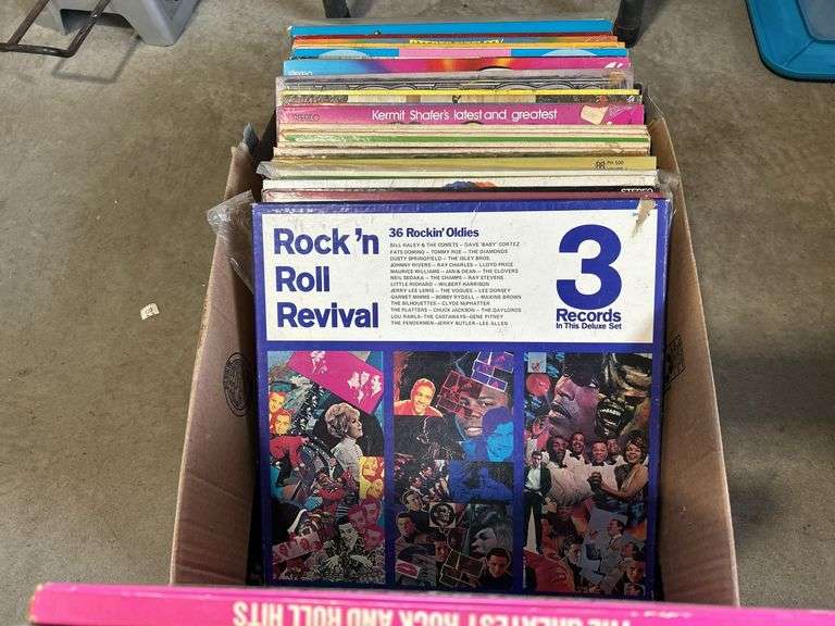 BOX OF ASSORTED 33 RPM RECORDS - Shackelton Auctions Inc.