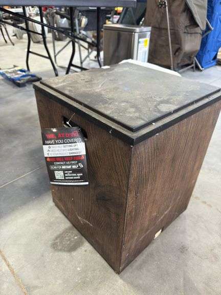 DECORATIVE PROPANE TANK STORAGE BOX - Shackelton Auctions Inc.