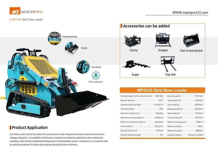 MACH PRO MPS330 SKIDSTEER LOADER - Shackelton Auctions Inc.