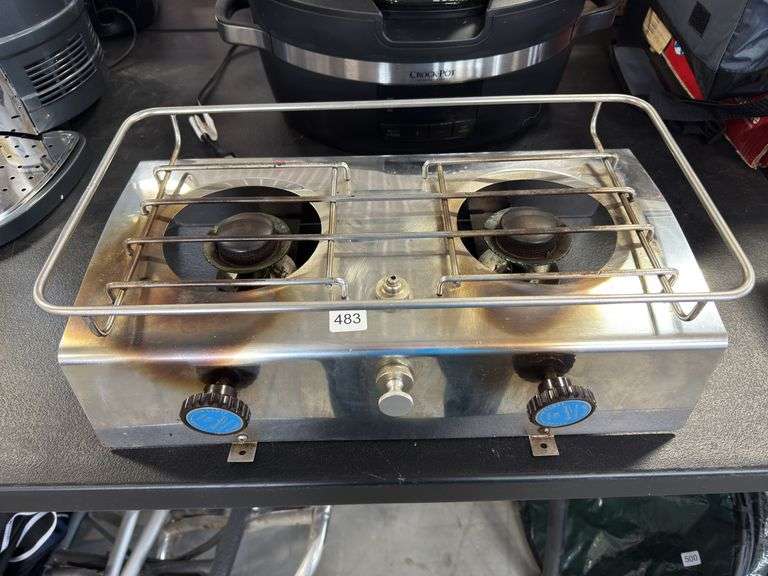 TWO BURNER PROPANE COOKER - Shackelton Auctions Inc.