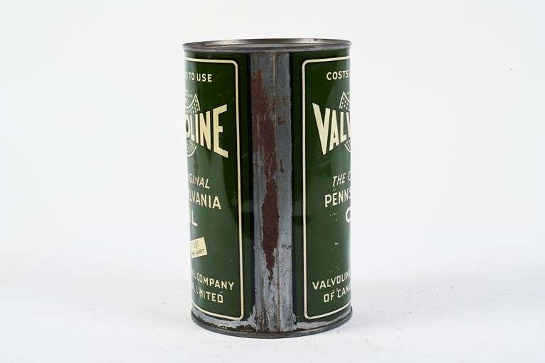 VALVOLINE 50 CENT MOTOR OIL IMP QT CAN - Shackelton Auctions Inc.