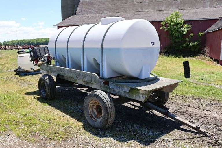 1000 GALLON ELIPTICAL LEG TANK, WAGON, PUMP & METER - Shackelton ...