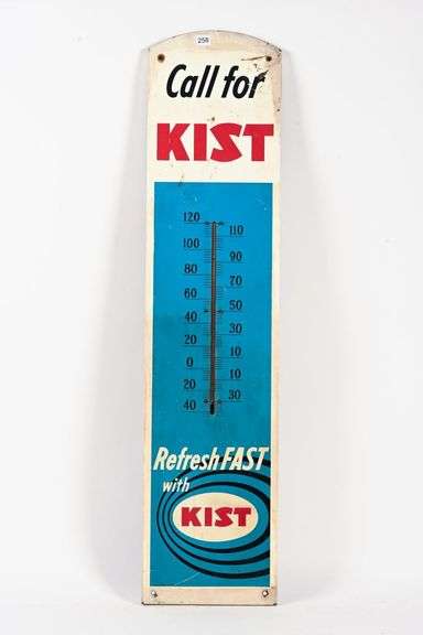 CALL FOR KIST TIN THERMOMETER - Shackelton Auctions Inc.