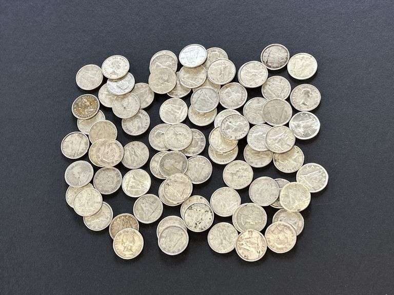 GROUP OF CANADIAN DIMES 1940'S - 1960'S - Shackelton Auctions Inc.