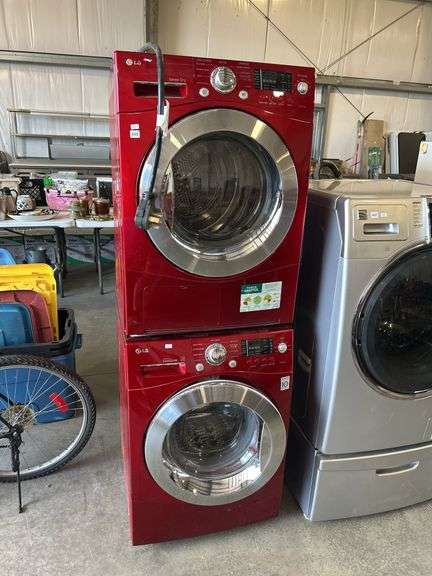 PAIR OF LG FRONT LOAD ELECTRIC WASHER AND DRYER - 23"X24"X33" EACH ...