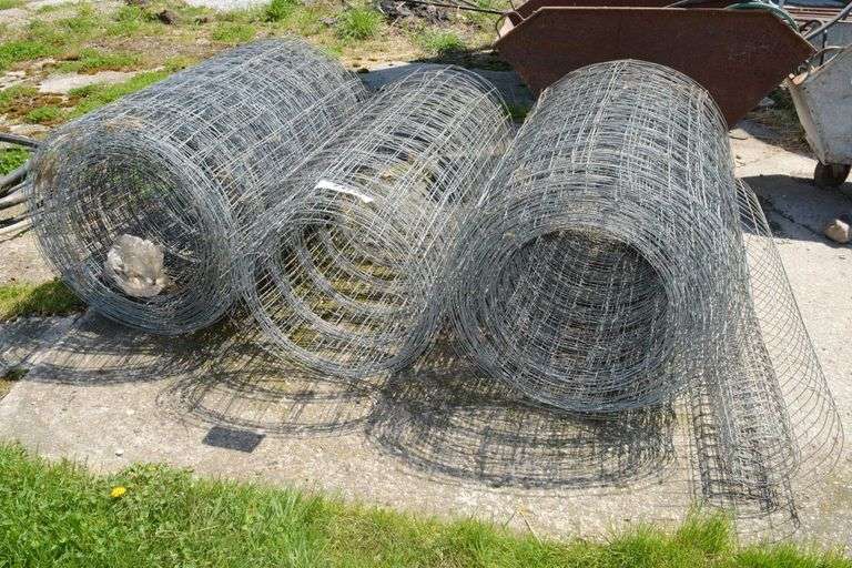 (3) Rolls Paige Wire Fence - Shackelton Auctions Inc.