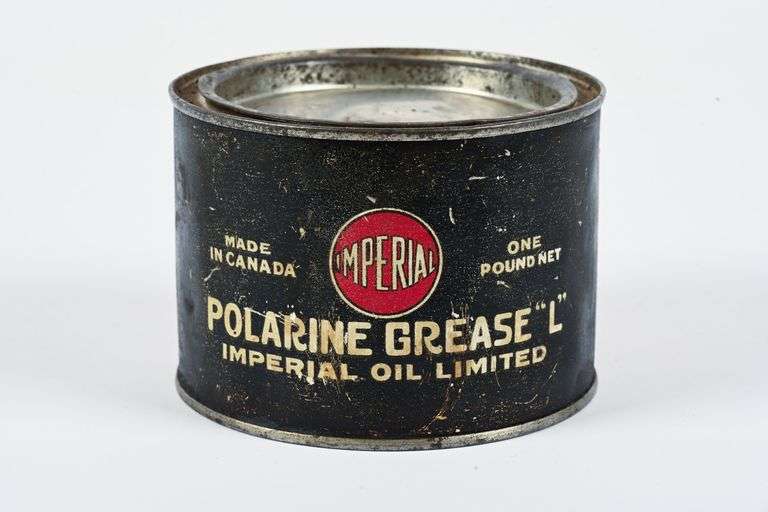 IMPERIAL RED BALL POLARINE GREASE "L" POUND CAN - Shackelton Auctions Inc.
