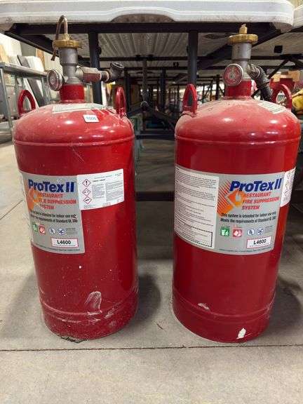 TWO PROTEX FIRE SUPPRESSION TANKS - Shackelton Auctions Inc.