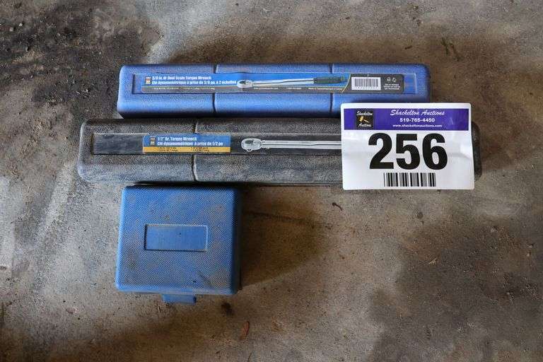 POWER FIST 3/8" & 1/2" TORQUE WRENCHES & SOCKETS - Shackelton Auctions Inc.