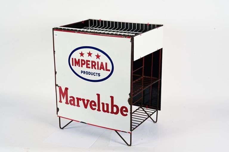 IMPERIAL THREE STAR MARVELUBE CURBSIDE WIRE RACK - Shackelton Auctions Inc.