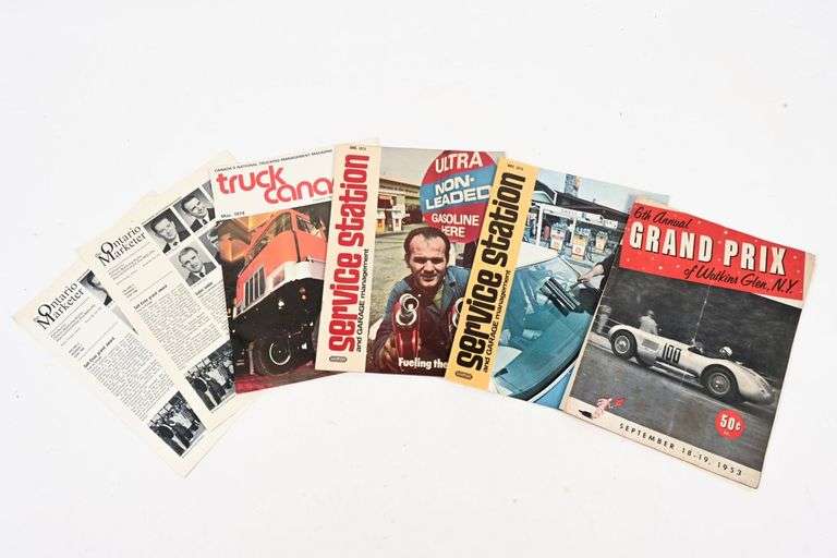 1970'S SERVICE STATION AND TRUCKING MAGAZINES AND 1953 6TH ANNUAL GRAND ...