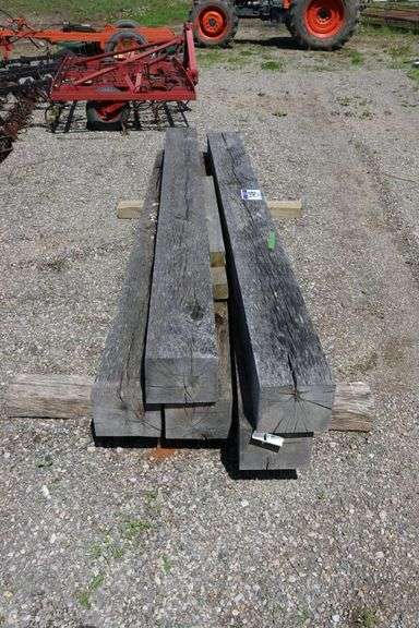 5 - 9" X 7" X 10' WHITE OAK POSTS - Shackelton Auctions Inc.