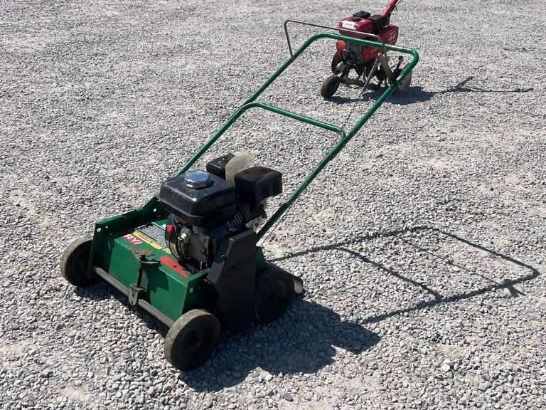 6.5 HP WALKK BEHIND THATCHER - Shackelton Auctions Inc.