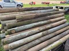 LARGE QTY OF 8’ FENCE POSTS - Shackelton Auctions Inc.