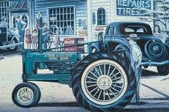 FRAMED SIGNED AND NUMBERED "FILLIN' UP ON MEMORIES" PAMELA C. RENFROE ...