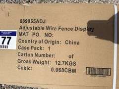 3 BOXES OF NEW ADJUSTABLE WIRE FENCE DISPLAY - Shackelton Auctions Inc.